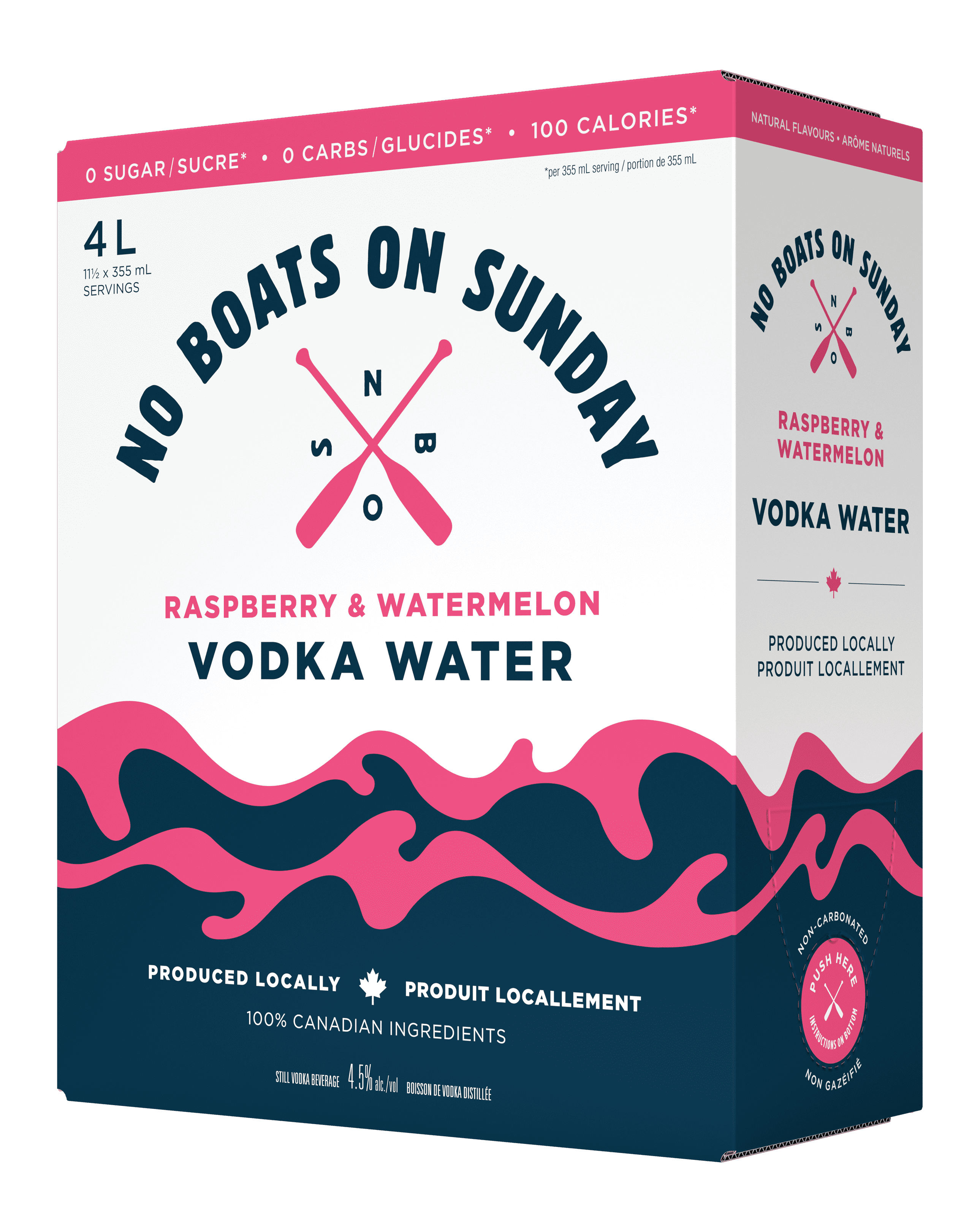 New 4l Raspberry And Watermelon Vodka Soda